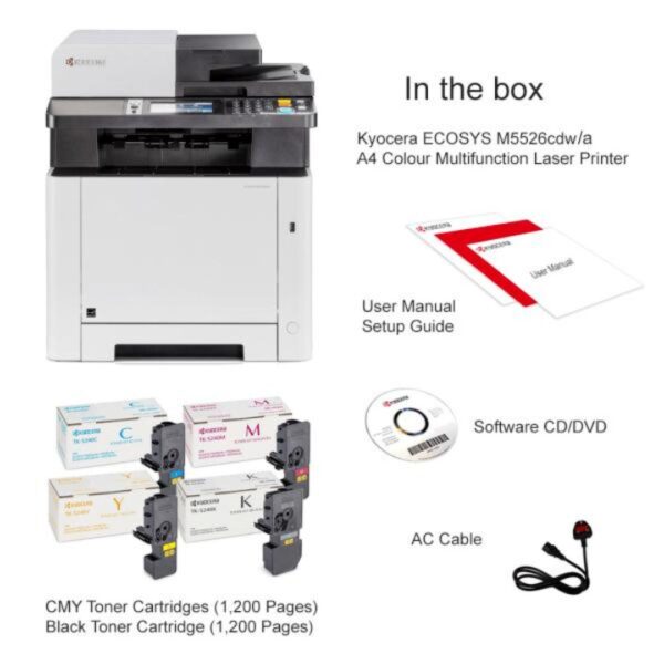 Kyocera ECOSYS M5526cdw series laser printer – Cherri Computers